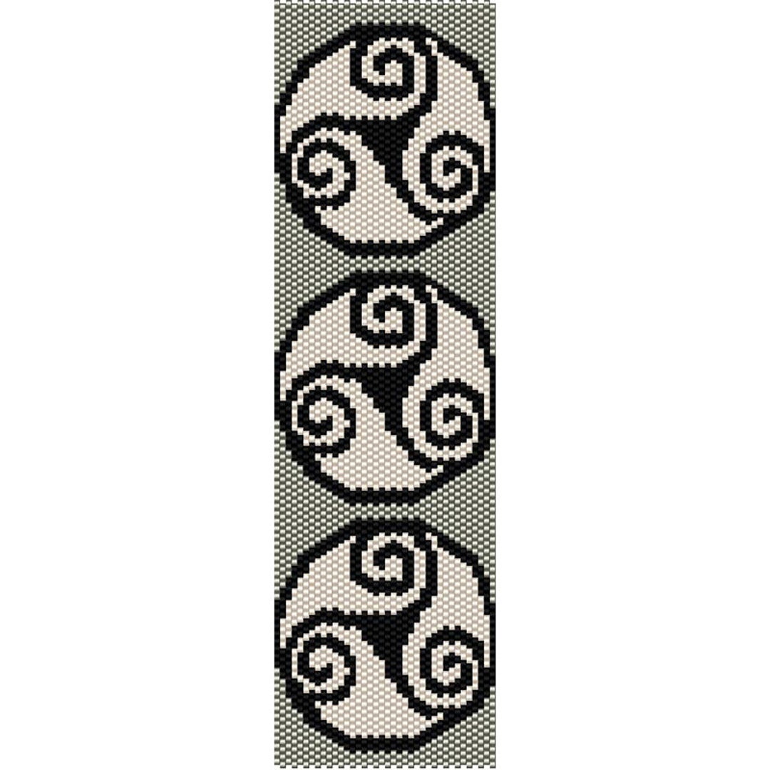 Celtic Pattern Peyote Bead Pattern, Bracelet Cuff, Bookmark, Seed ...