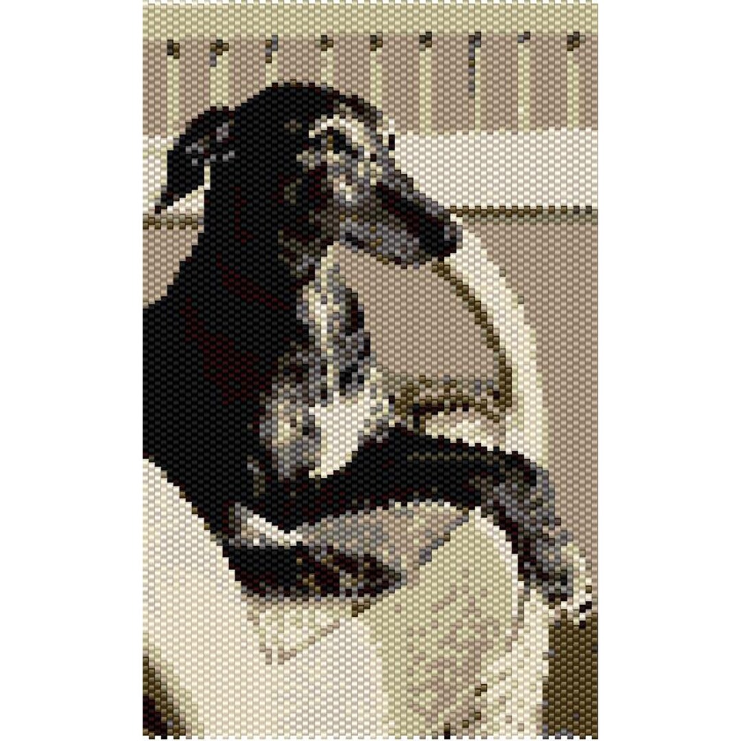 Lurcher Dog Tapestry Peyote Bead Pattern, Wall Art, Seed Beading ...