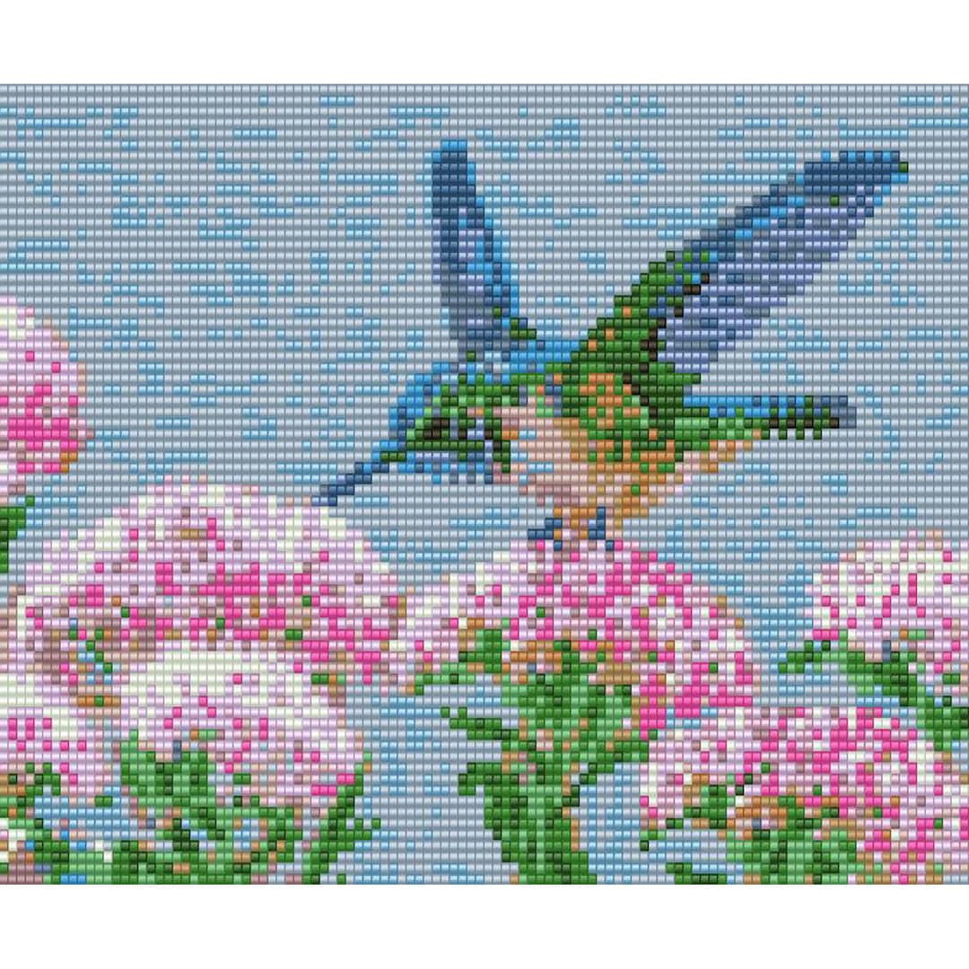 Hummingbird Tapestry #2 Loom Bead Pattern, Wall Art Pattern, Seed ...