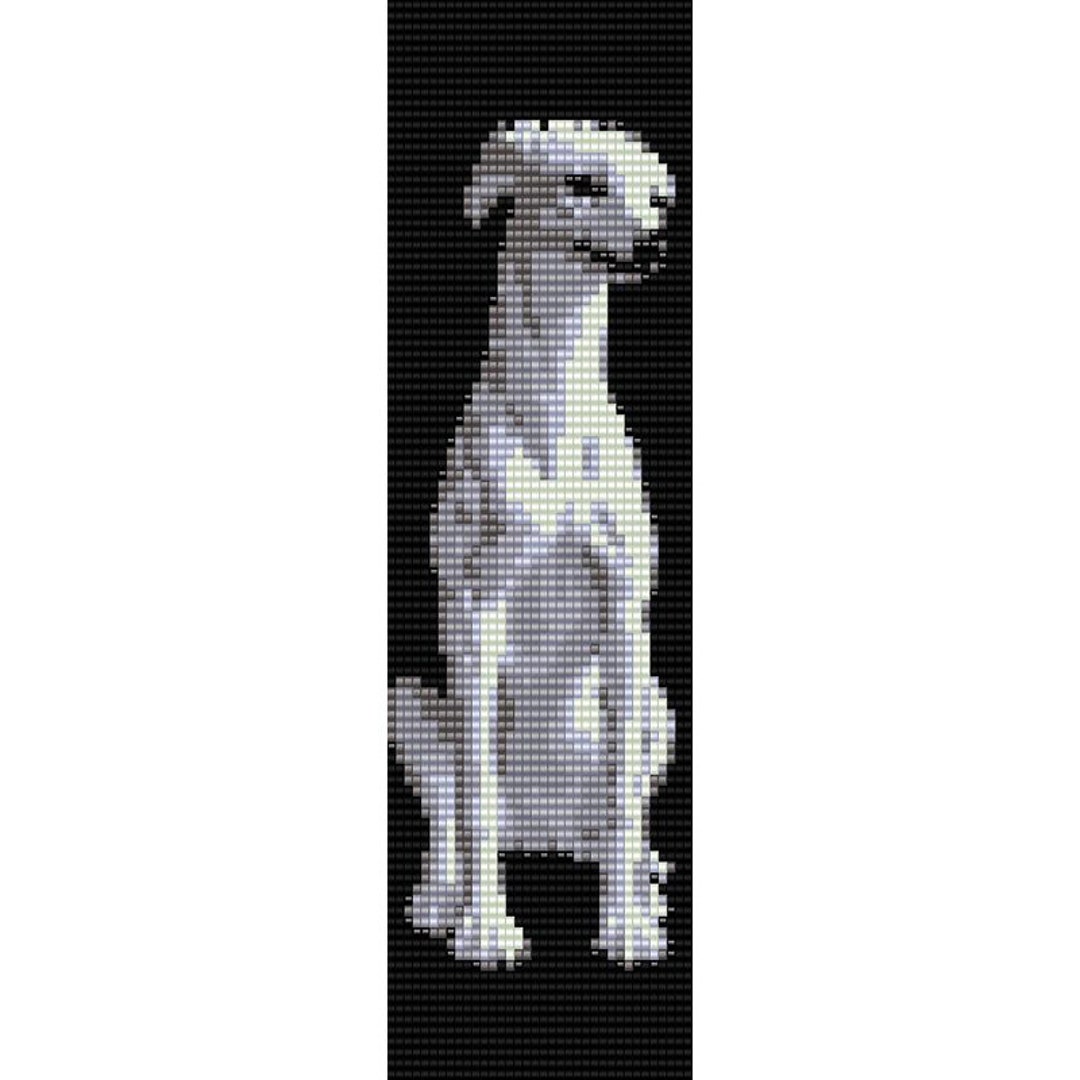 Greyhound Dog Loom Bead Pattern, Bracelet Cuff, Bookmark, Seed Beading ...