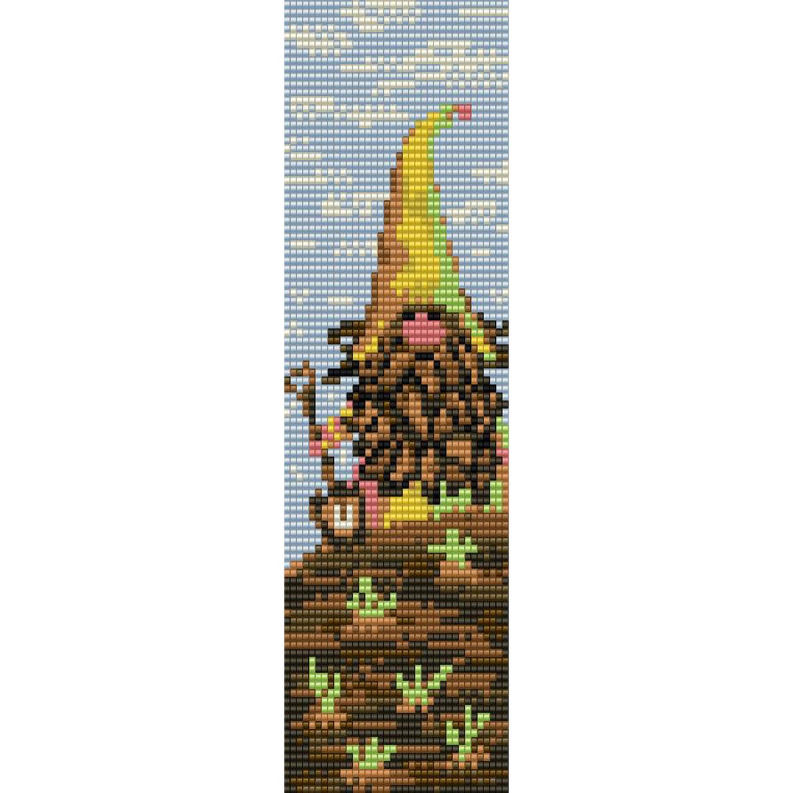 Garden Gnome Loom Bead Pattern, Spring Gnome Bracelet, Bookmark Seed ...
