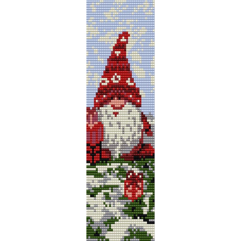 The Gift Gnome Loom Bead Pattern Christmas Bracelet - Etsy