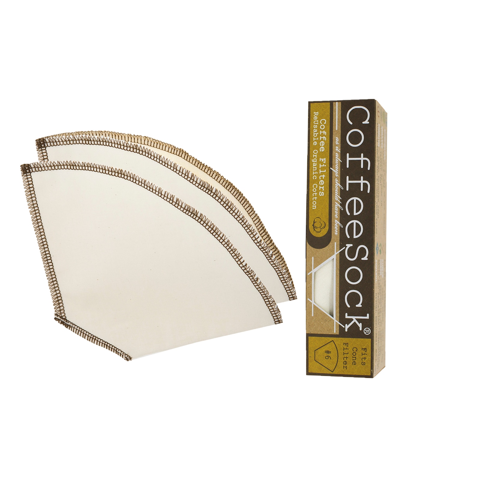 Reusable Organic Cotton Number 6 Cone Coffee Filters - Etsy