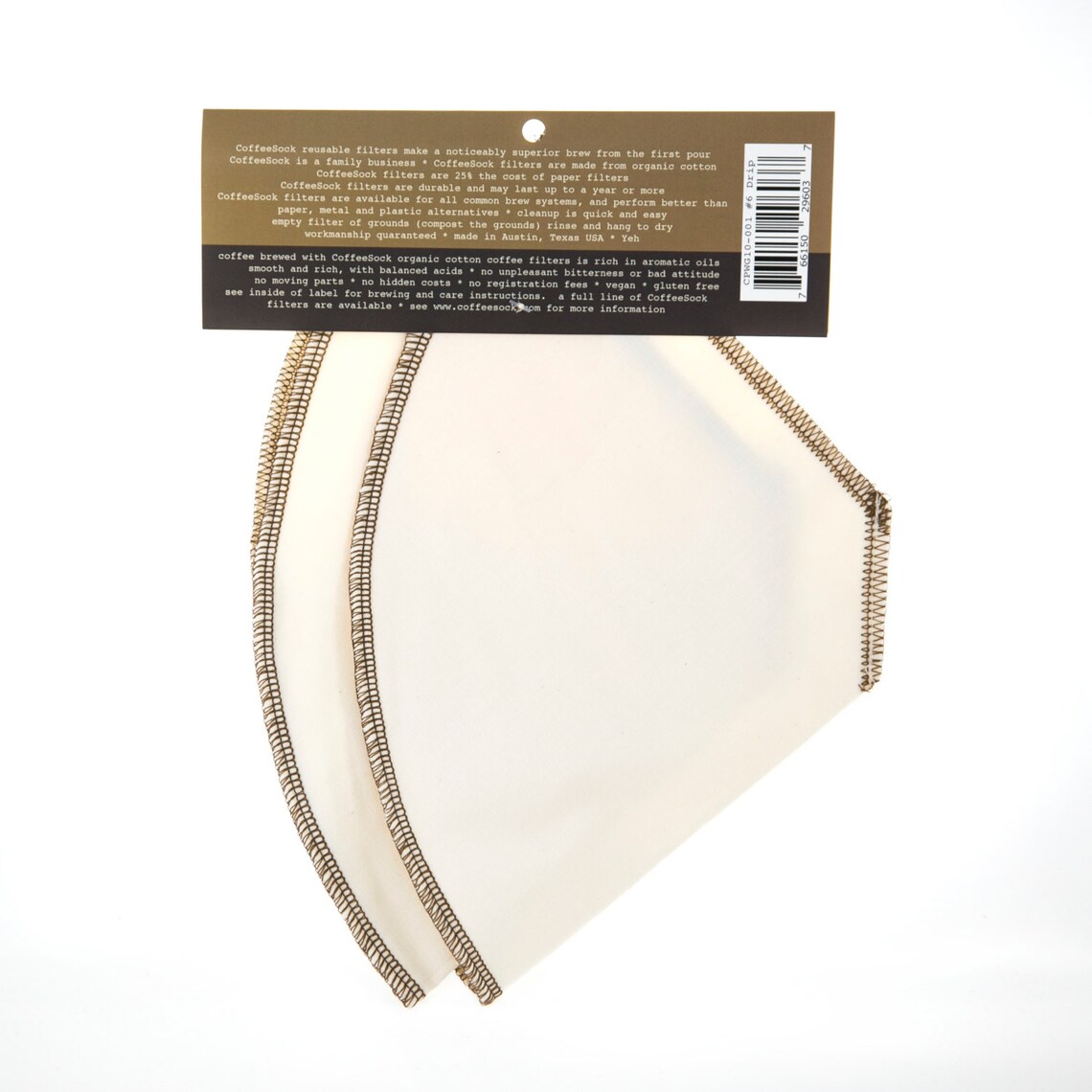 Reusable Organic Cotton Number 6 Cone coffee filters | Etsy