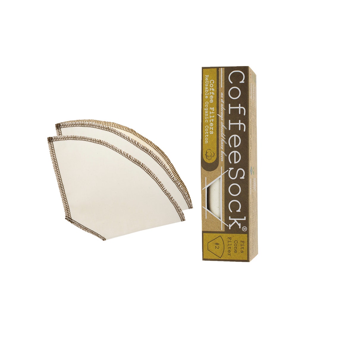 Reusable Organic Cotton Number 2 Cone Style Coffee Filters | Etsy