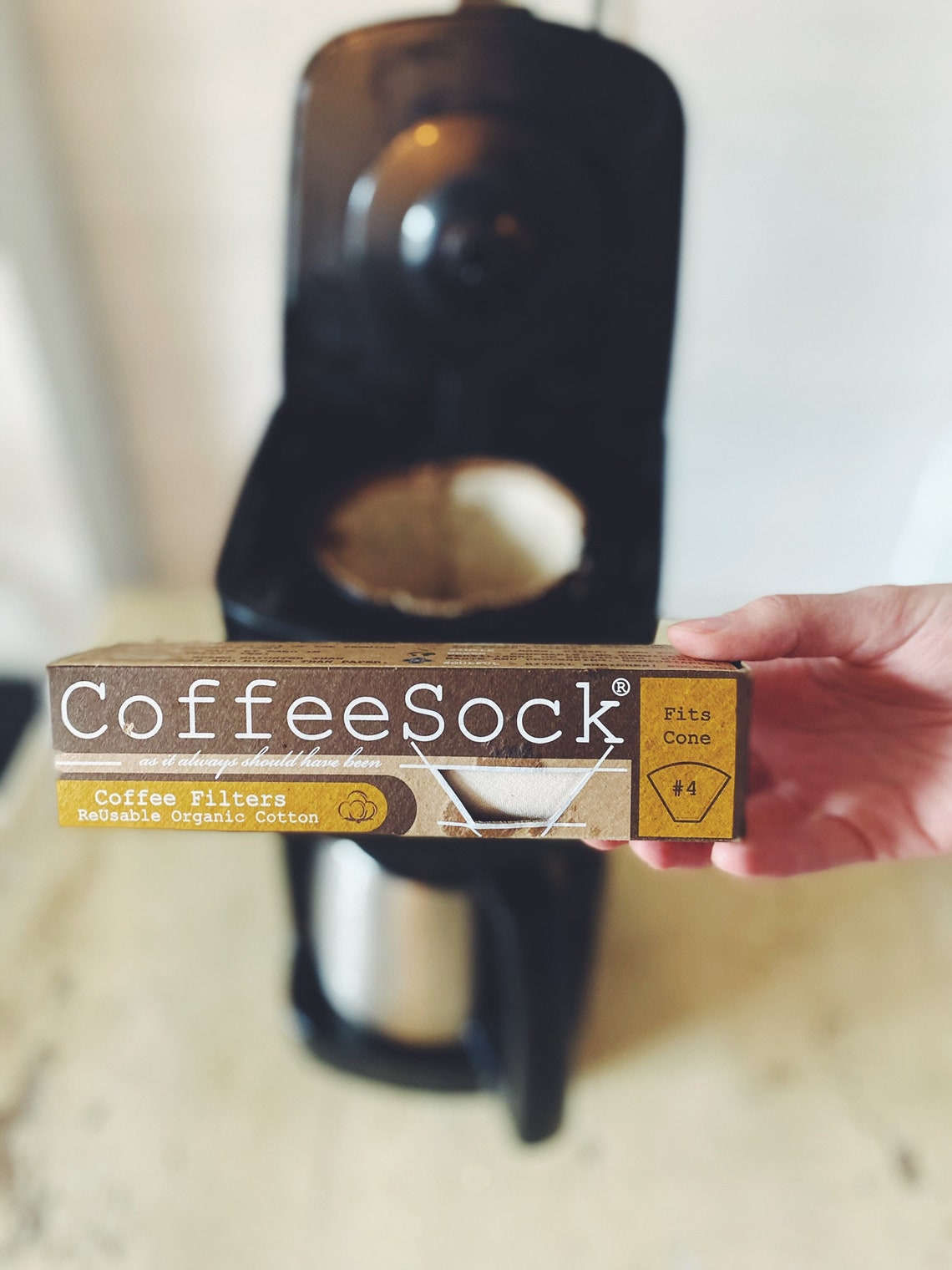 Reusable Organic Cotton Number 4 Cone Style Coffee Filters - Etsy