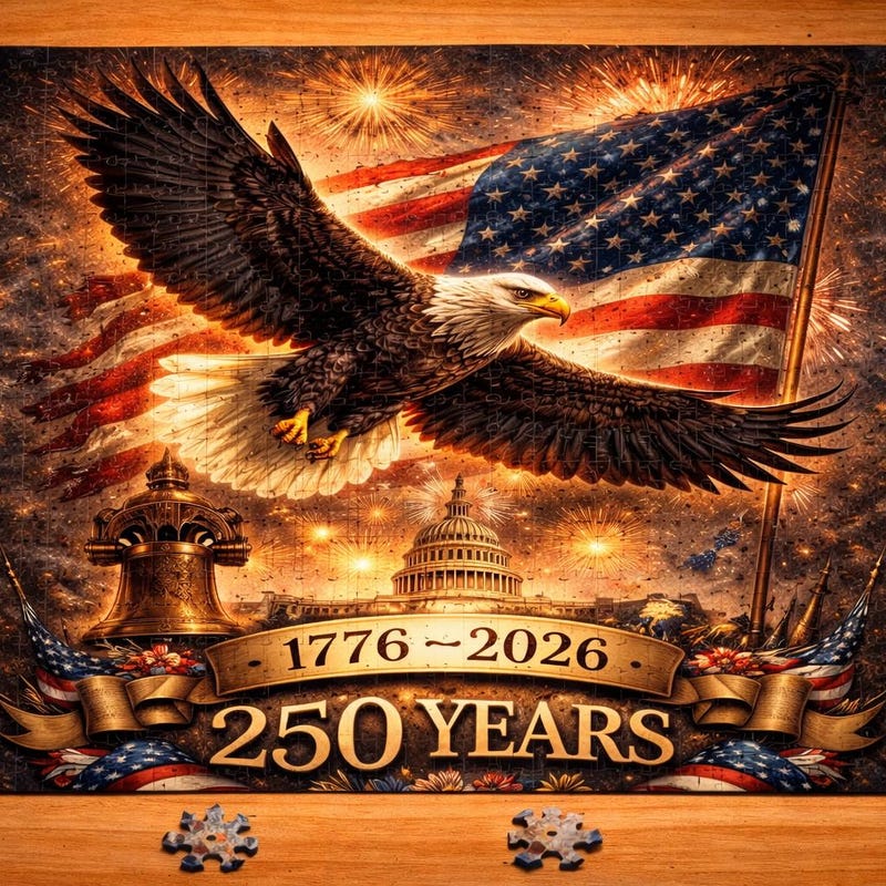 250th Anniversary Jigsaw Puzzle - Etsy