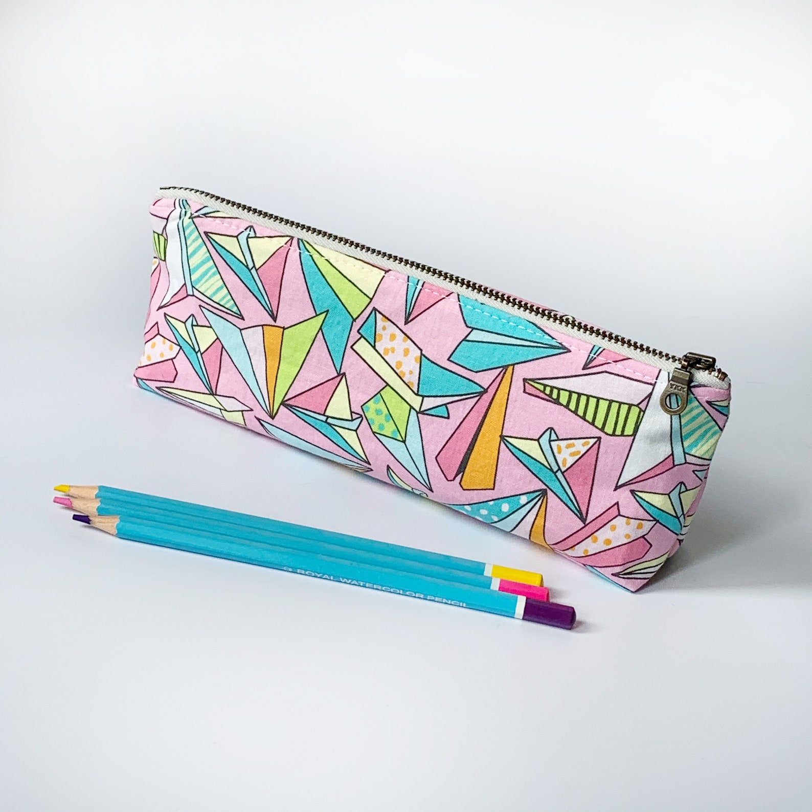 Paper Airplane Pencil Pouch - Etsy