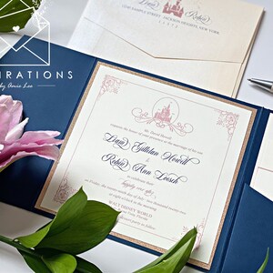 Elegant Disney Wedding Invitations, Fairy Tale Wedding, Disney Wedding ...