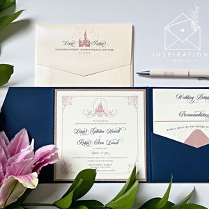 Elegant Disney Wedding Invitations, Fairy Tale Wedding, Disney Wedding ...