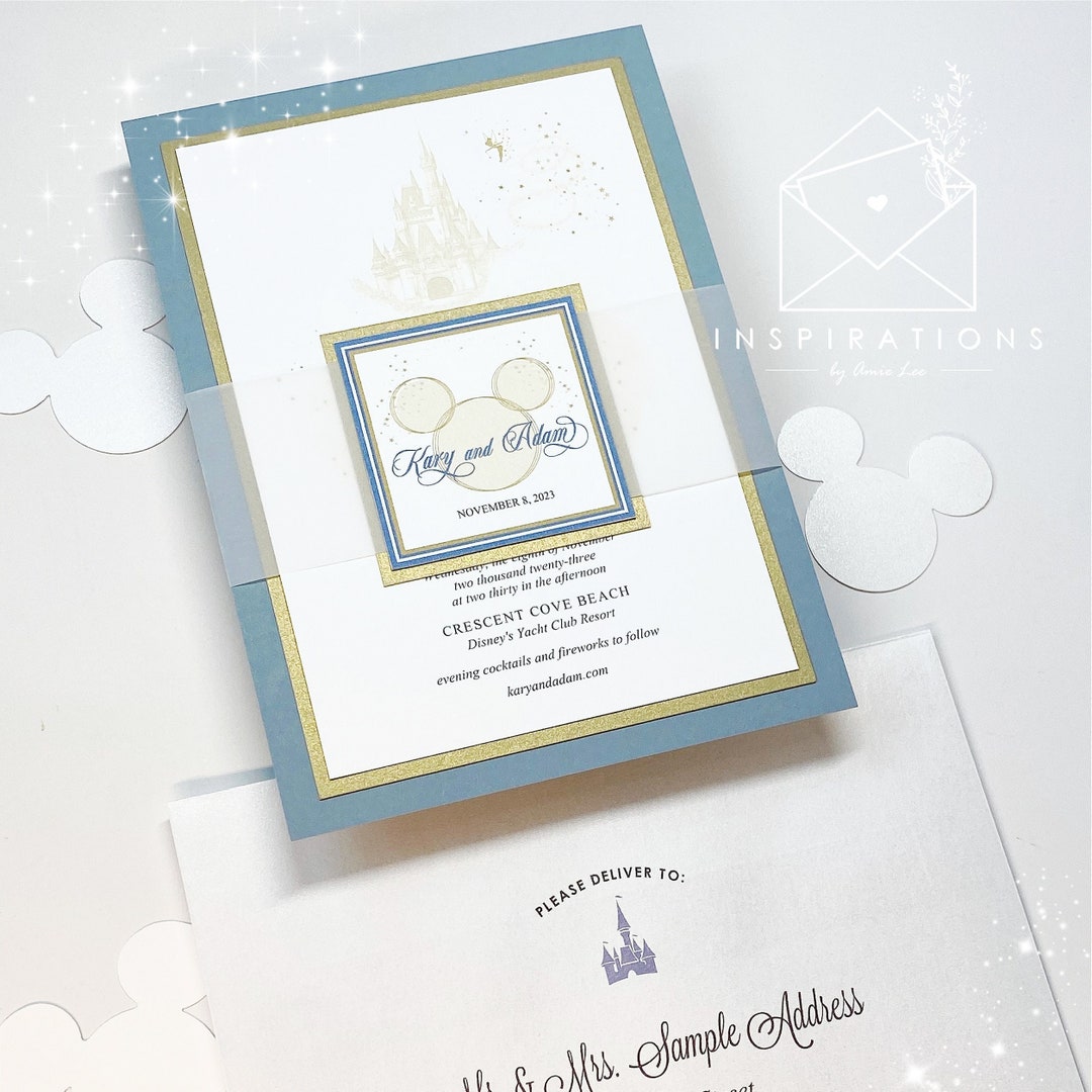 Disney Fairy Tale Wedding Invitations Disney Themed Disney - Etsy