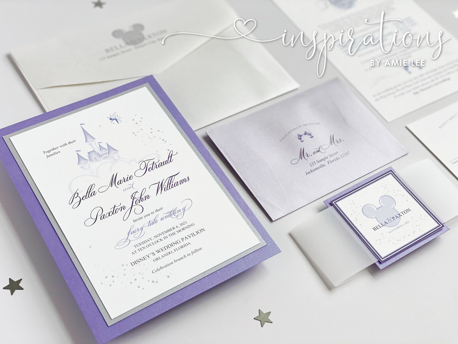 Elegant Disney Wedding Invitations Fairy Tale Wedding | Etsy