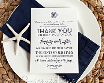 Reception Notes - Etsy