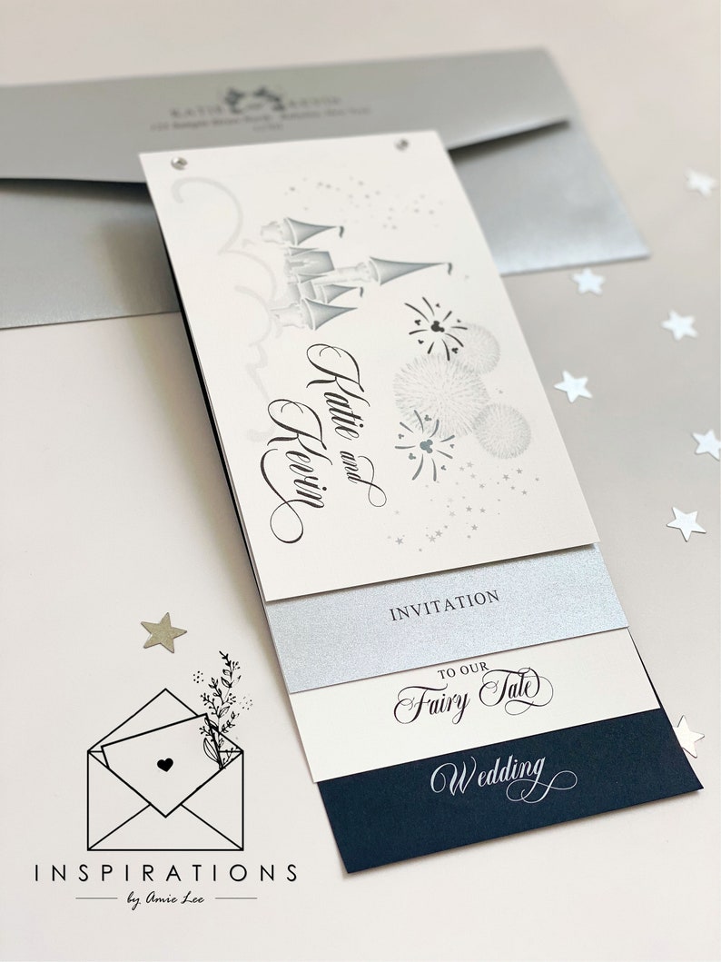 Classy Disney Wedding Elegant Disney Wedding Invitations - Etsy