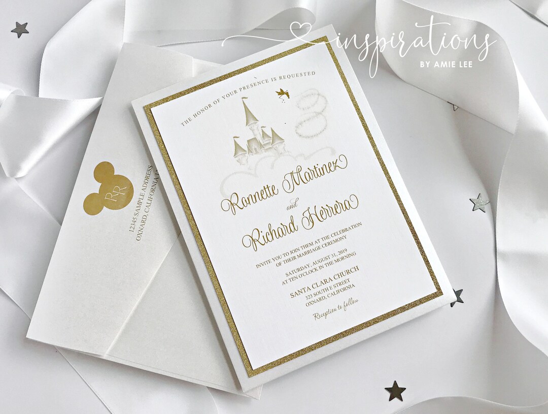 Disney Cinderella Wedding Invitations