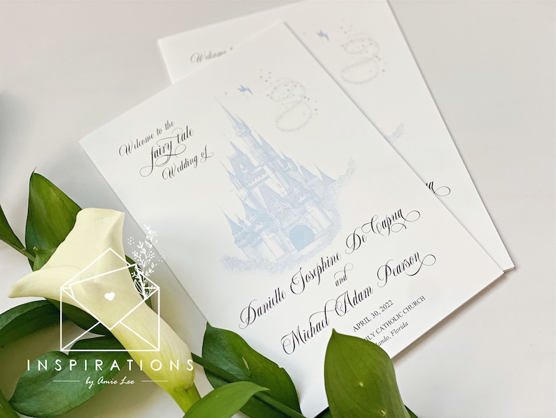 Disney Wedding Programs Disney Ceremony Program Programs - Etsy