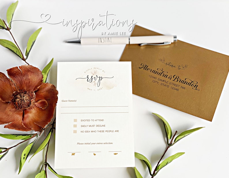 Copper Wedding Invitations Classic Formal Wedding - Etsy