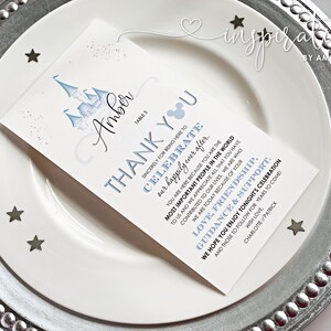 Disney Place Cards Disney Reception Menu Disney Place Card - Etsy
