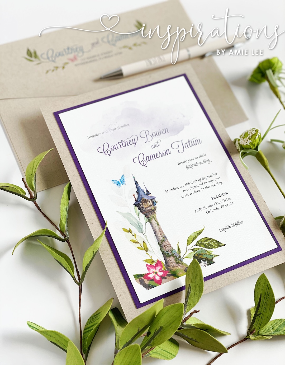 Disney Tangled Wedding Invitations, Formal Disney Wedding Invitations ...