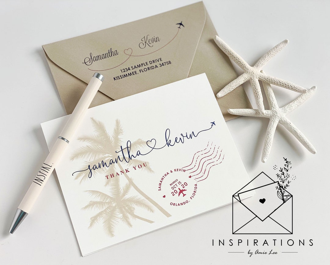 Wedding Thank You Cards, Custom Wedding Thank You, Stationery Note ...