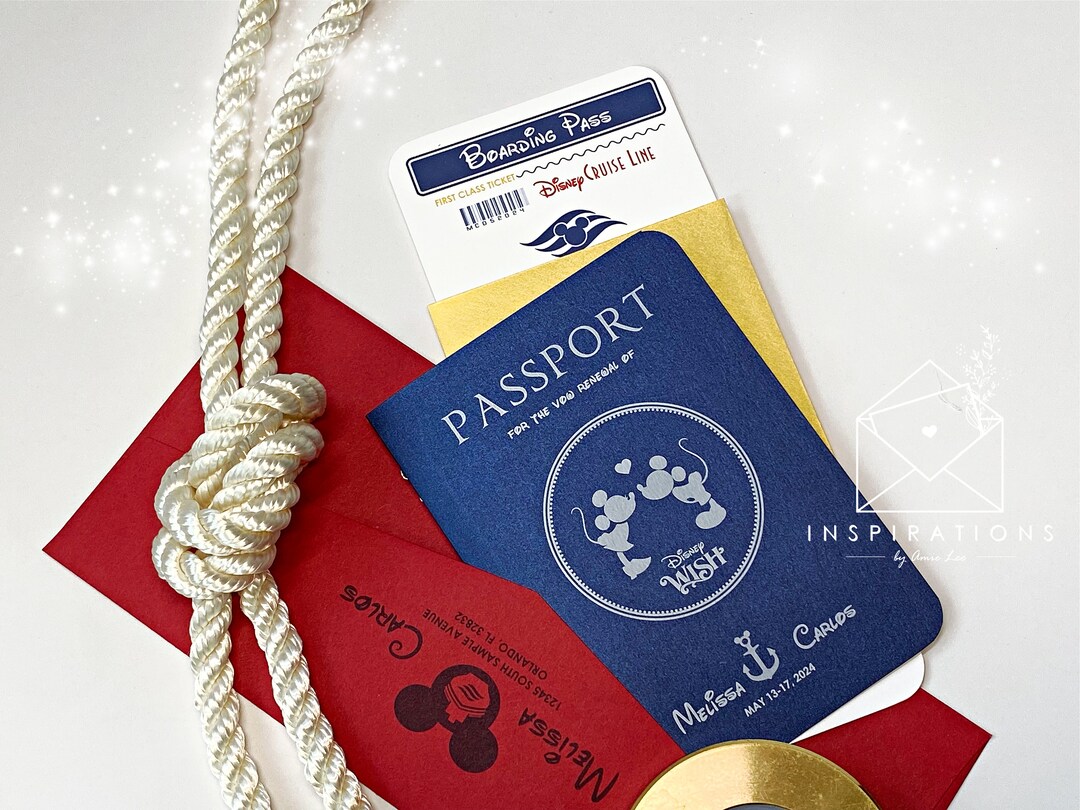 Disney Cruise Wedding, Disney Passport, Destination Disney Wedding ...