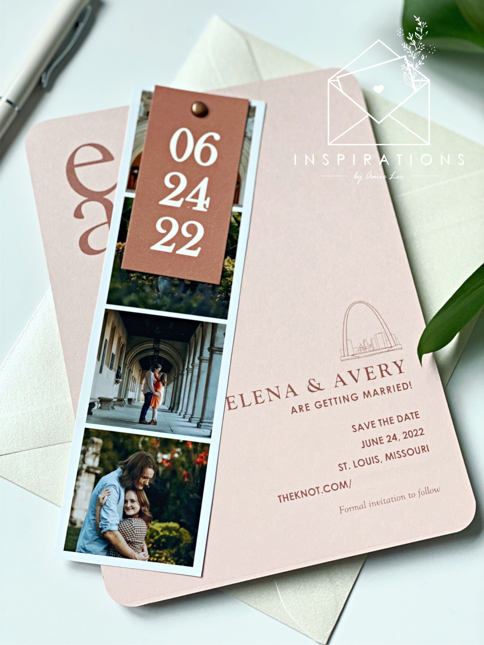 Classic Save the Date Photo Strip Save the Date Modern Save - Etsy