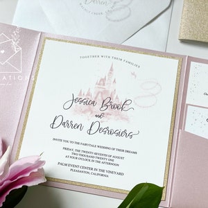 Elegant Disney Wedding Invitations, Fairy Tale Wedding, Disney Wedding ...