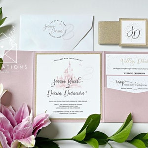 Elegant Disney Wedding Invitations, Fairy Tale Wedding, Disney Wedding ...