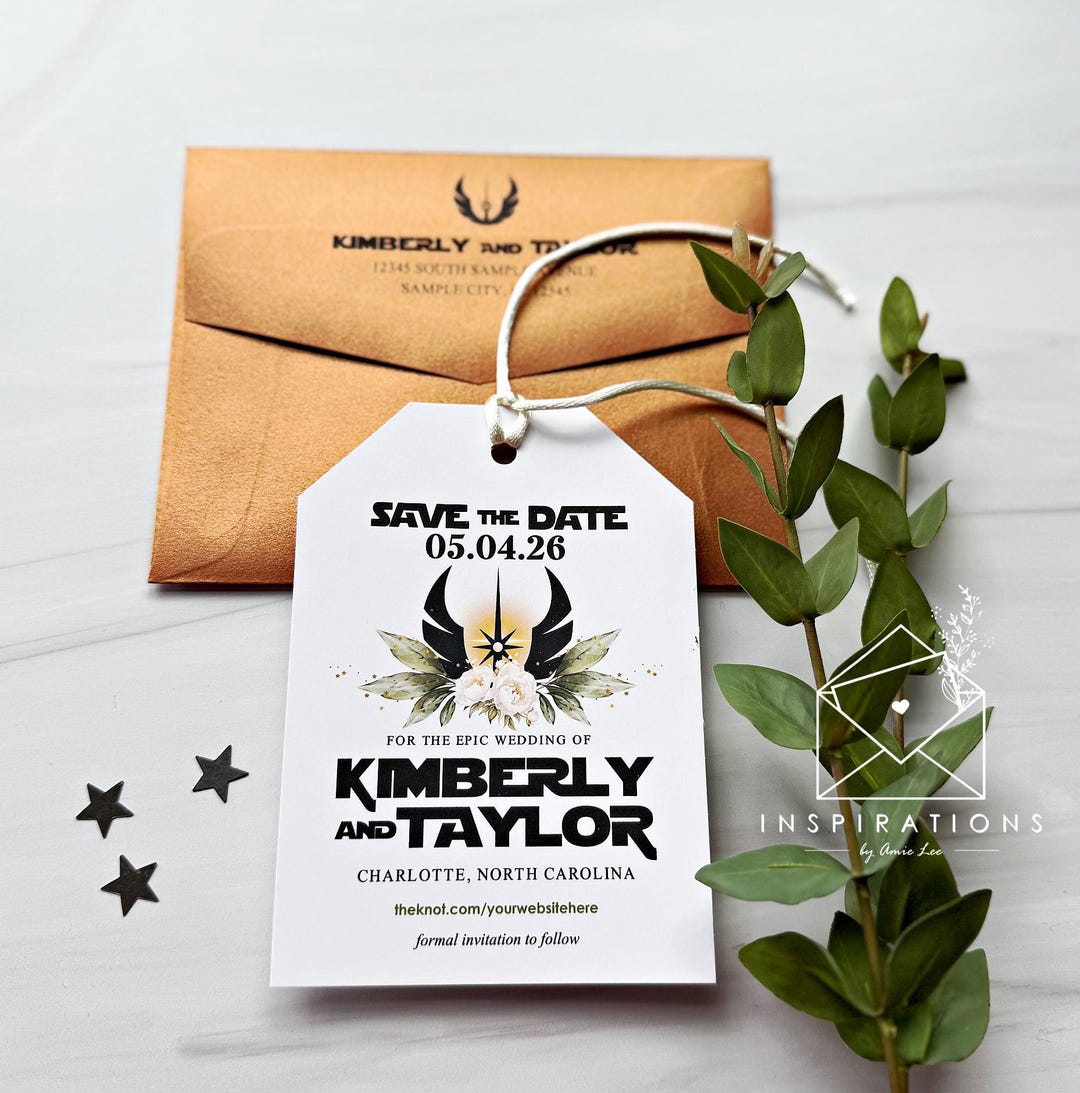 Star Wars Theme Wedding, Star Wars Save the Date, Jedi Wedding ...