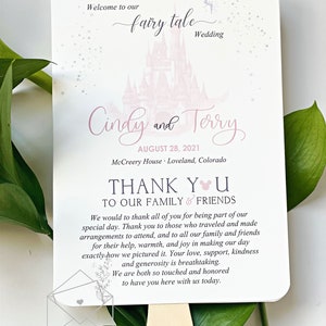Disney Wedding Programs, Disney Ceremony Program Fans, Fairy Tale Wedding, Wedding Fans ...