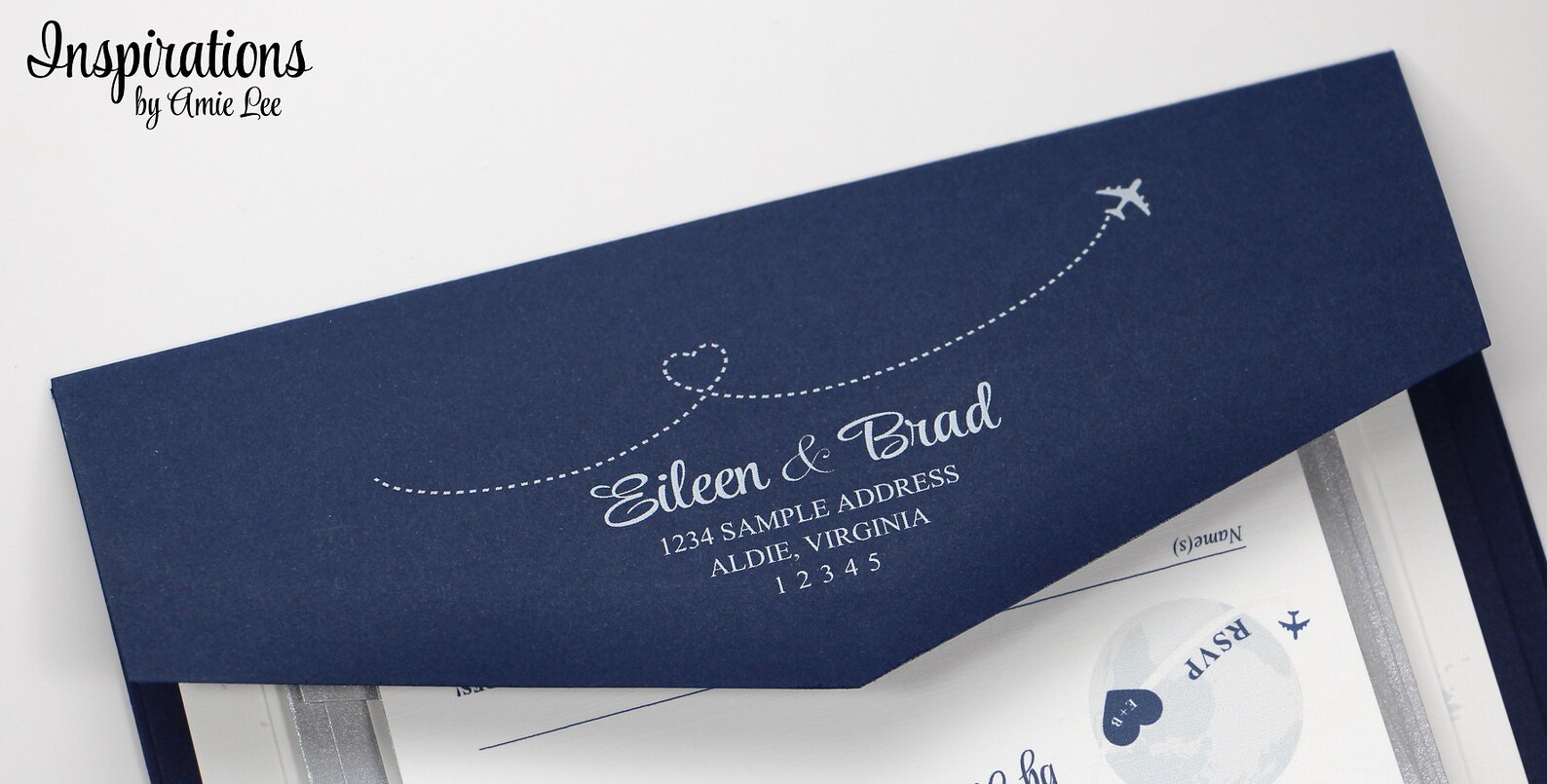 Travel Map Wedding Invitations, World Map Invitations, Travel Theme ...