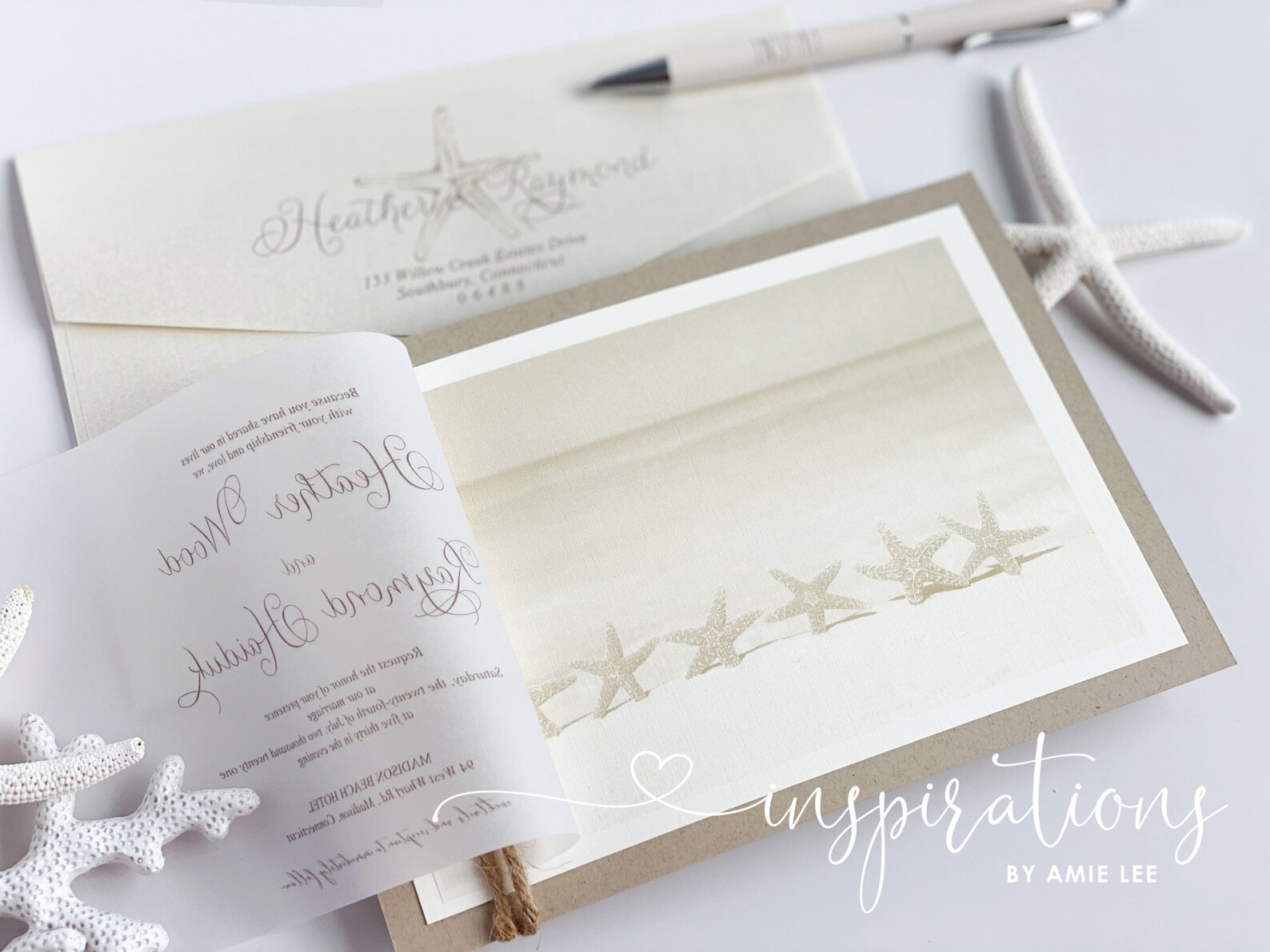 Elegant Beach Wedding Invitations Tropical Island Destination - Etsy