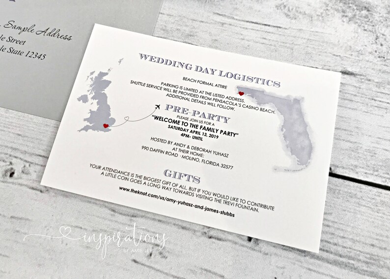 Travel Map Wedding Invitations World Map Invitations Travel - Etsy