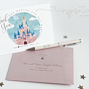 Disney Thank You Cards, Disney Wedding Thank You Cards, Fairy Tale ...
