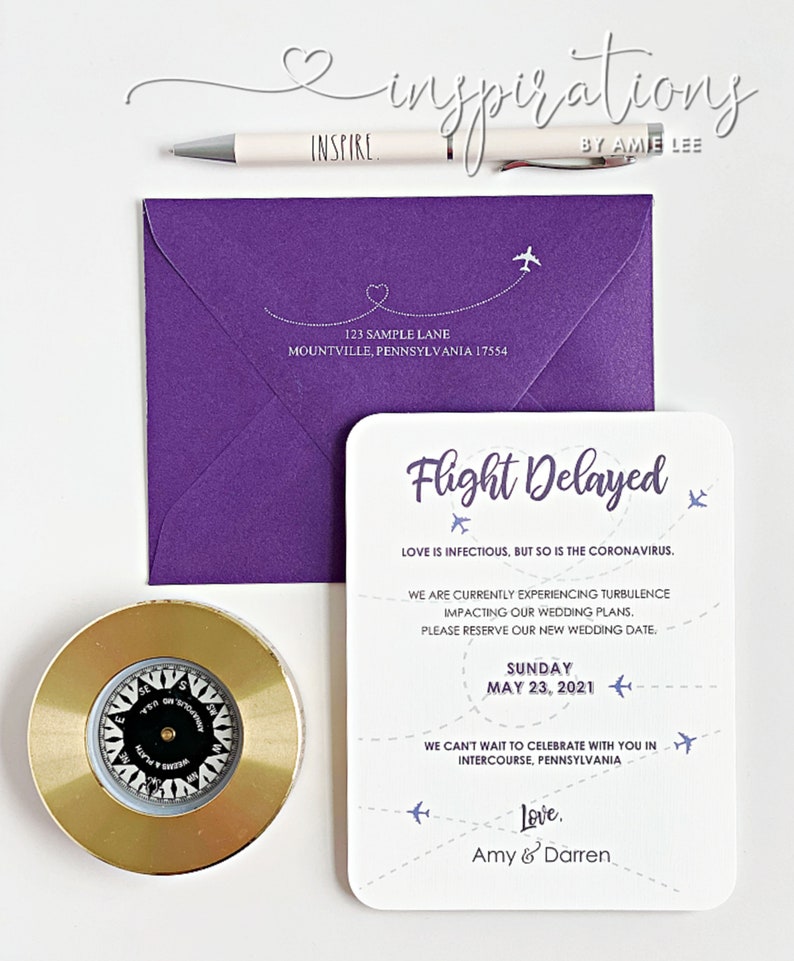 Change the Date Wedding Date Change Wedding Rescheduled | Etsy