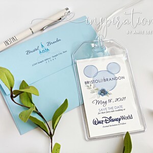 Disney Save the Dates, Disney Luggage Tags, Disney Wedding, Fairy Tale ...