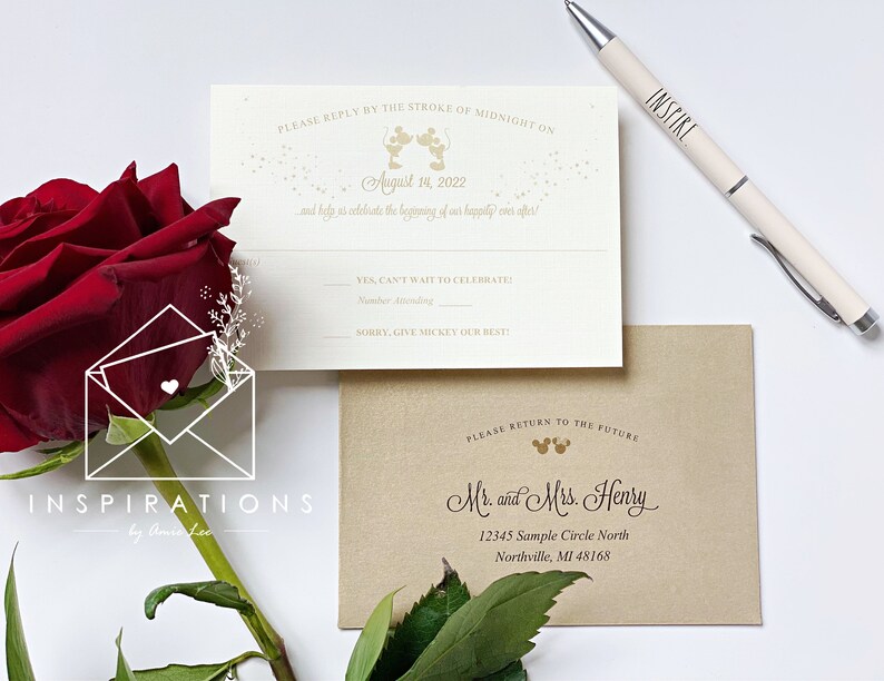 Elegant Disney Wedding Invitations, Fairy Tale Wedding, Disney Wedding ...