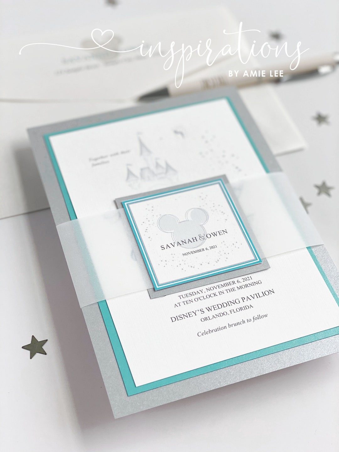 Elegant Disney Wedding Invitations, Fairy Tale Wedding, Disneyland ...