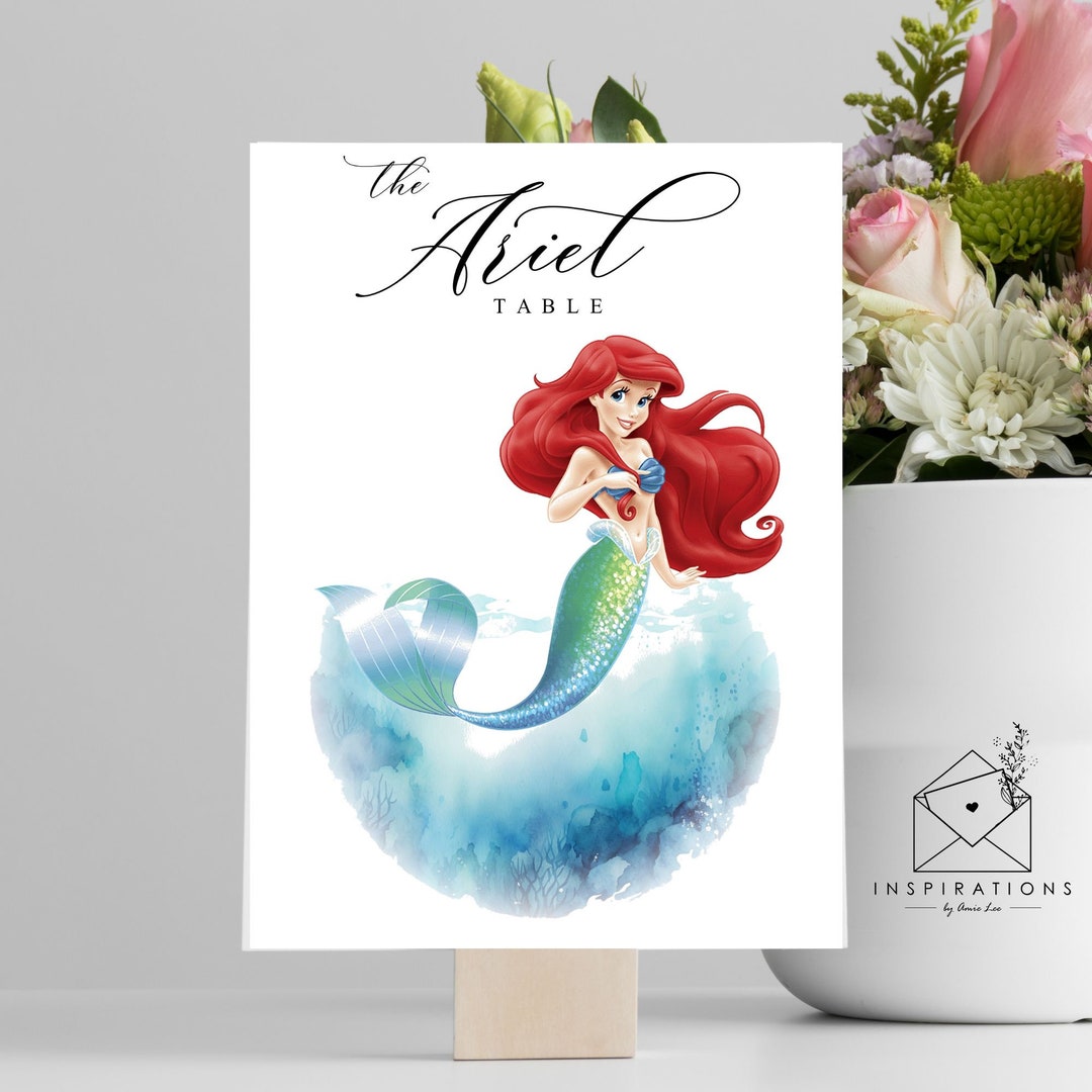 Disney Table Names, Disney Wedding, Disney Themed Party Table Numbers ...