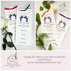 Disney Wedding Programs, Disney Theme Ceremony Program, Wedding ...