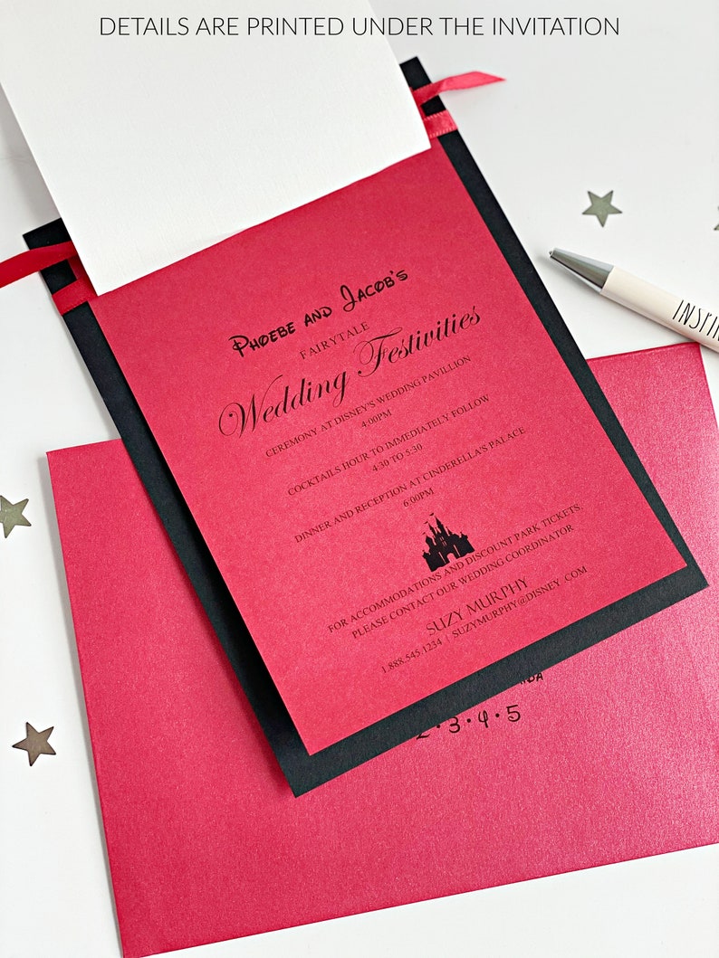 Disney Wedding Invitations Fairy Tale Wedding Fairytale - Etsy