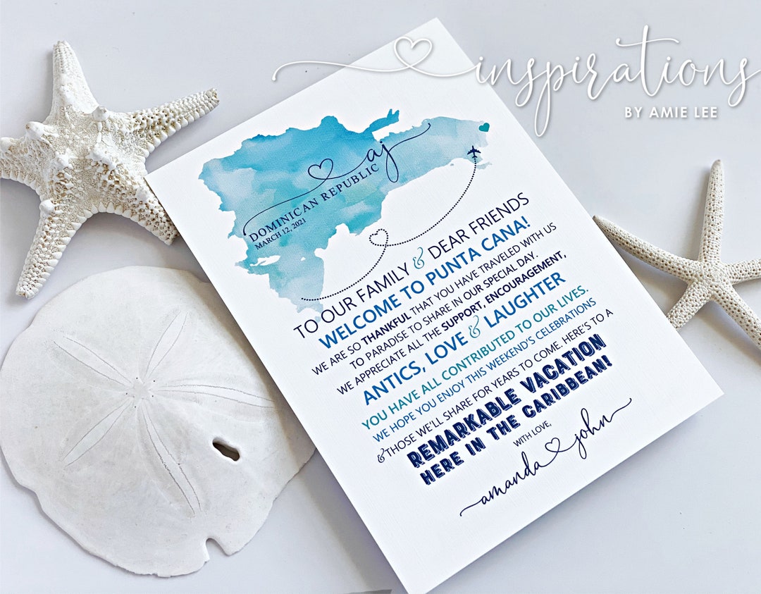 Wedding Itinerary, Wedding Timeline, Welcome Letters, Destination ...
