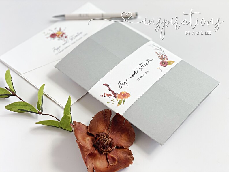 Rustic Wedding Invitations Fall Wedding Invitations Barn | Etsy