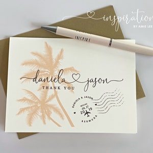 Wedding Thank You Cards Custom Wedding Thank You Stationery - Etsy