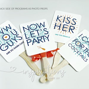Wedding Program Fans, Ceremony Program Fans, Outdoor Summer Wedding ...