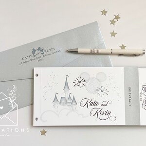 Classy Disney Wedding Elegant Disney Wedding Invitations - Etsy