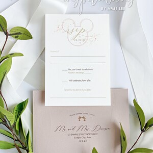 Elegant Disney Wedding Invitation, Formal Disney Wedding, Fairy Tale ...
