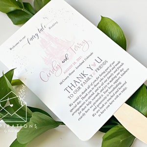 Disney Wedding Programs, Disney Ceremony Program Fans, Fairy Tale Wedding, Wedding Fans ...