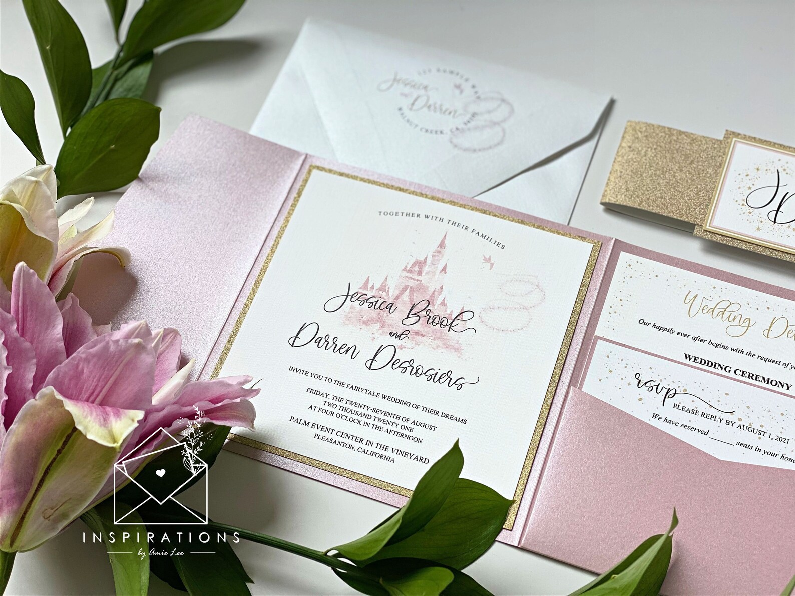 Elegant Disney Wedding Invitations, Fairy Tale Wedding, Disney Wedding ...