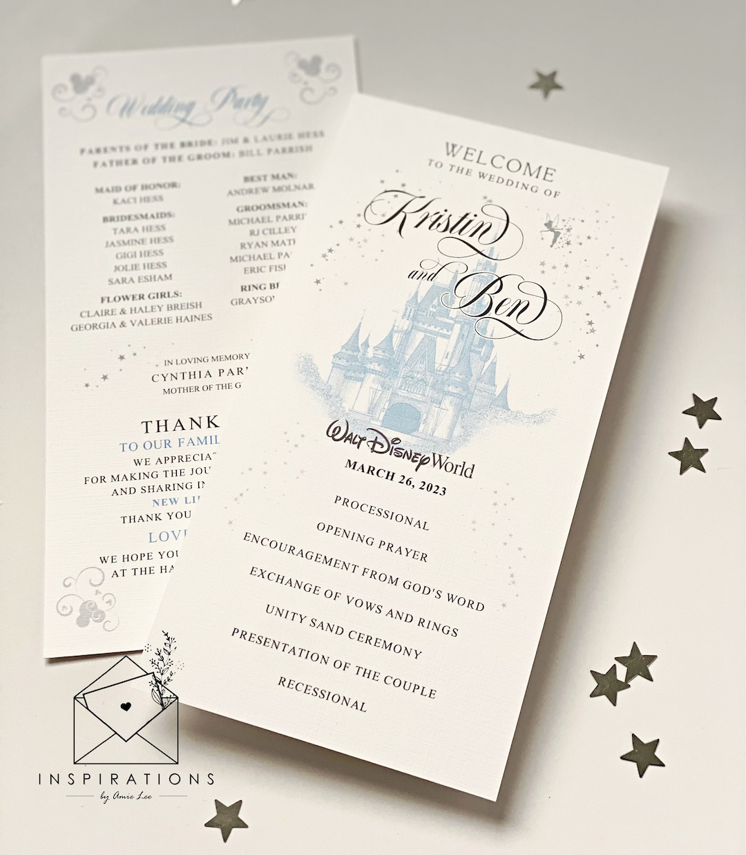 Disney Wedding Programs, Ceremony Programs, Wedding Programs, Event ...